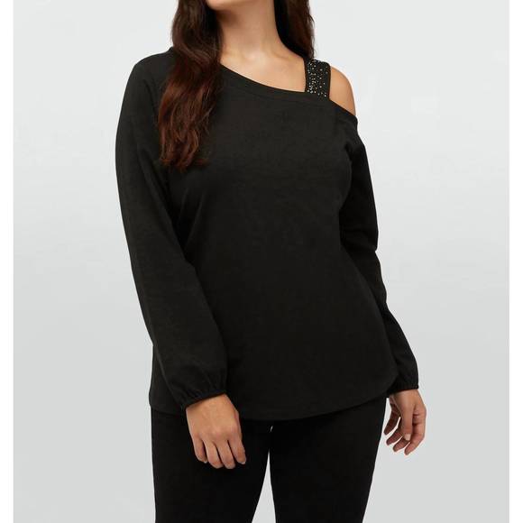 Sympli | Tops | New Sympli Plush One Shoulder Top In Currant | Poshmark